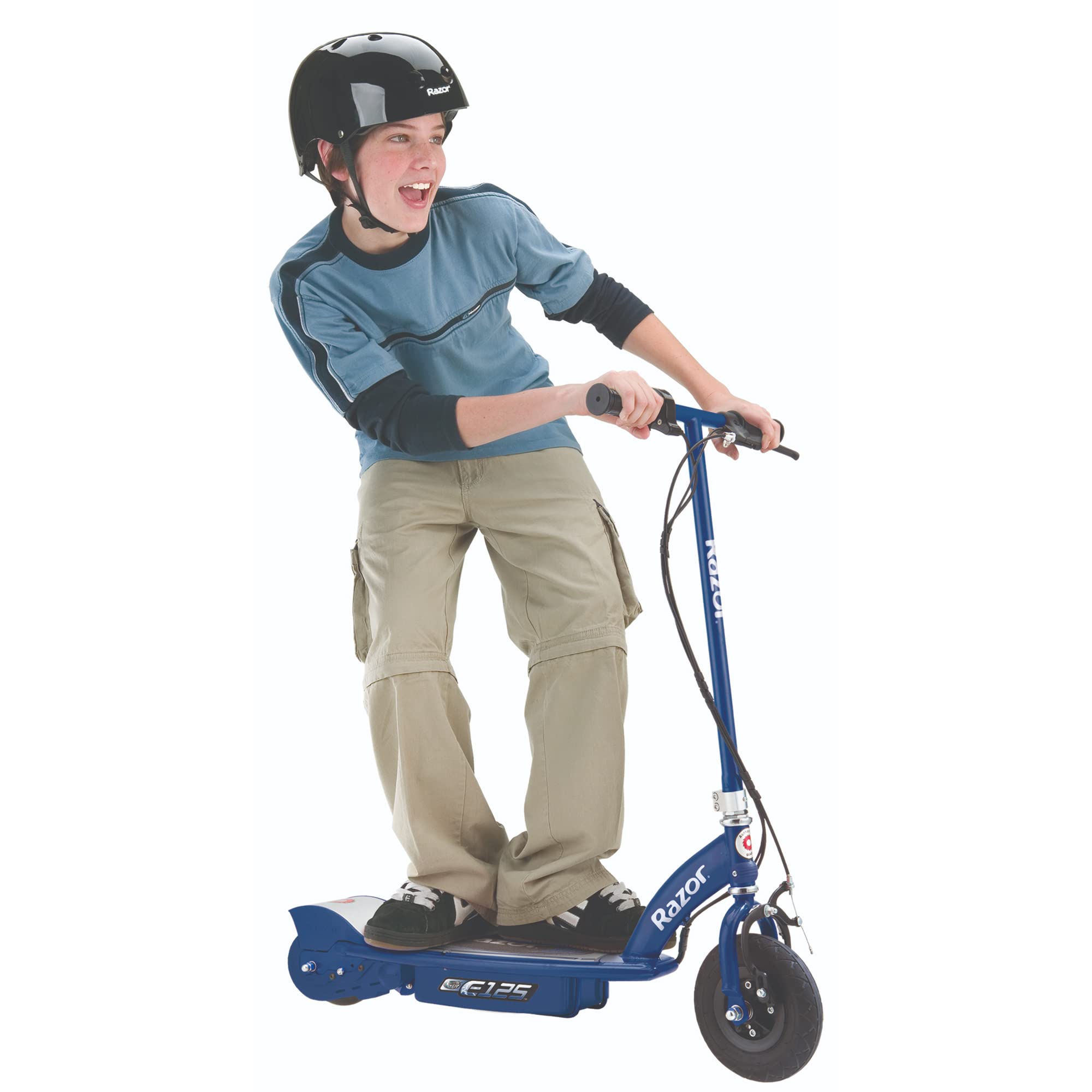 Razor E100 & E125 Kids 24 Volt Motorized Electric Battery Powered Toy Scooters, Blue & Purple