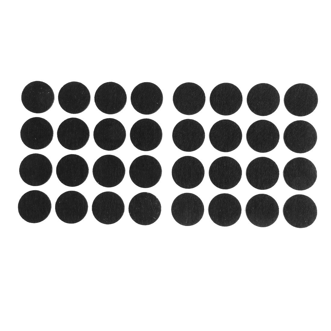 uxcell Furniture Pads Round Self-Stick Non-Slip Anti-Scratch Felt Pads Floors Protector 18mm Diameter 32pcs Black