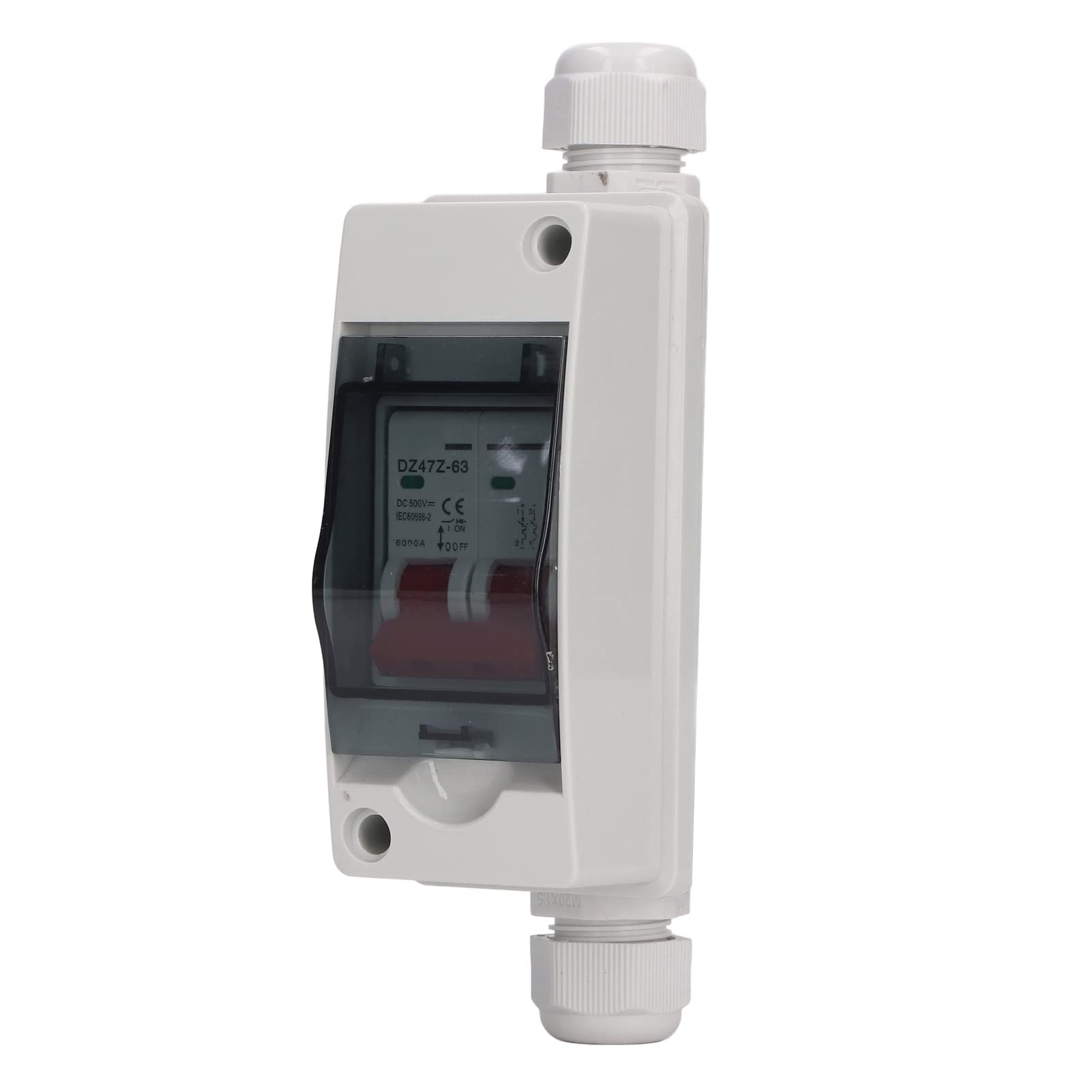 Solar PV Disconnect Switch, Photovoltaic DC Isolation Switch IP65 Waterproof Plug and Play 500V Miniature Motorhome Protector Circuit Breaker (16A)