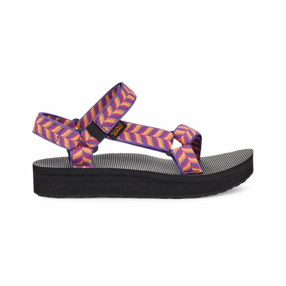 Teva Women's Midform Universal Sandal, Retro Geometric Imperial Palace, 9