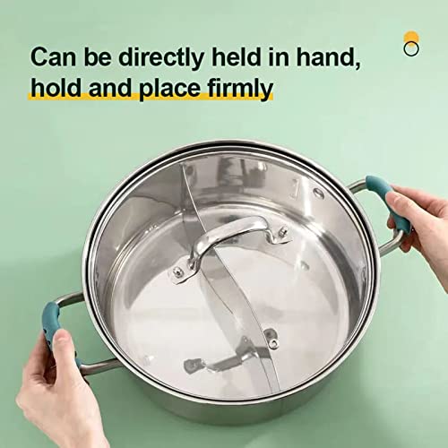 Wnvivi 6Pcs Silicone Anti-Scald Pot Handle Cover,Non-Slip Pot Holder Sleeve Pot Handle Insulation Cover,Hand Protection Pot Handle Sleeves(Black)