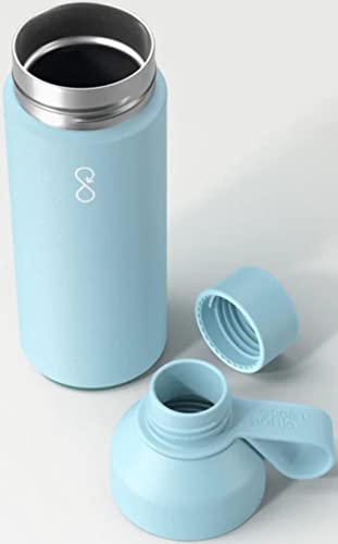 Ocean Bottle - Recycled Stainless Steel Drinks Reusable Water Bottle - Eco-Friendly & Reusable - Obsidian Black - 17 oz