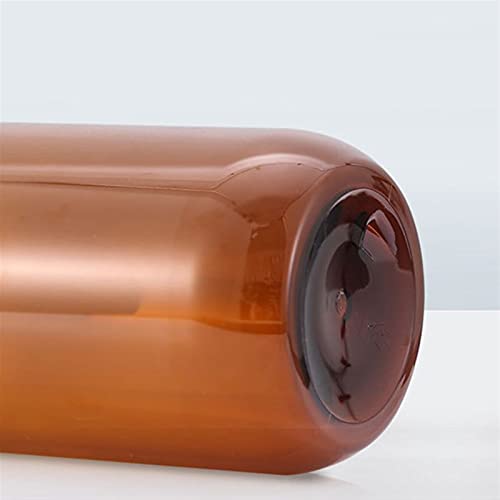 Soap Dispenser 500ml Refillable Empty Bottle Press Pump Shampoo Lotion Soap Liquid Dispenser Plastic Container,Kitchen Home Hotel Bathroom Accessories Bathroom Soap Dispenser (Color : Brown)