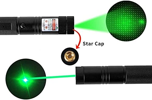 YEHUOT Long Range Tactical Green Laser Beam Flashligh with USB Charging,Adjustable Focus Light Pointer for Night Astronomy Outdoor Camping and Hiking