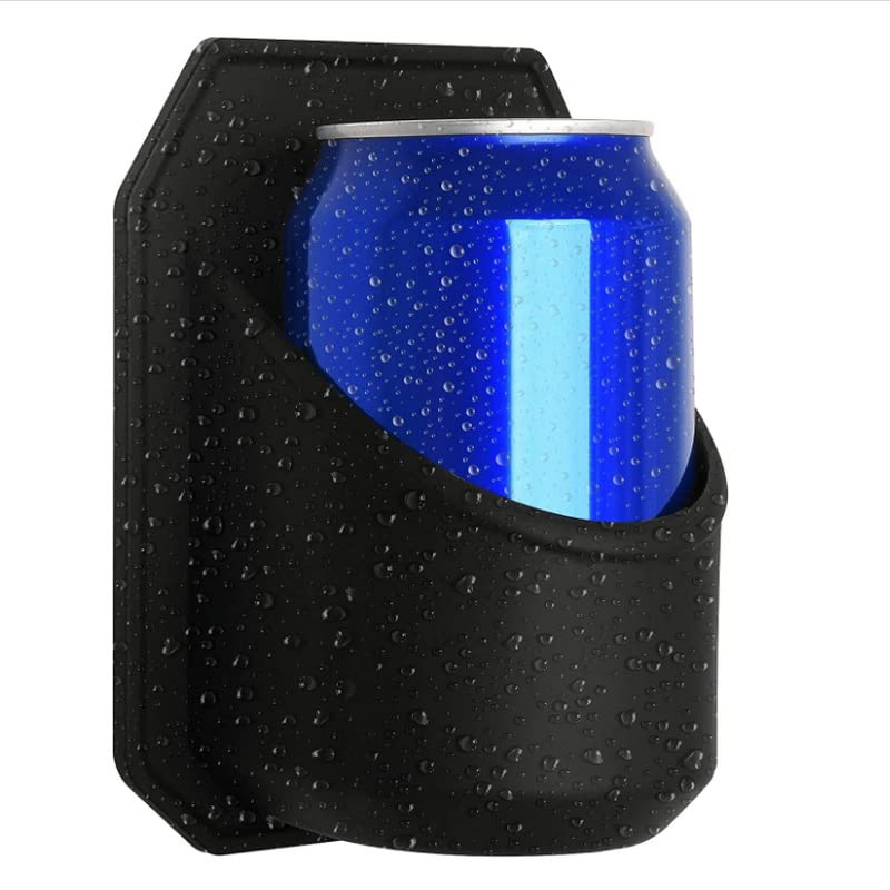 Soda Can Organizer for Refrigerator, 2-Layers Automatic Rolling Beverage Drink Can Storage Organizer, Clear Foldable Beer Pop Can Organizer Dispenser Holder with a Silicone Shower Drink Holder