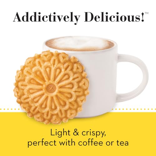 Reko Pizzelle Authentic Italian Style Waffle Cookie, Lemon, 7 Ounce (Pack of 1)
