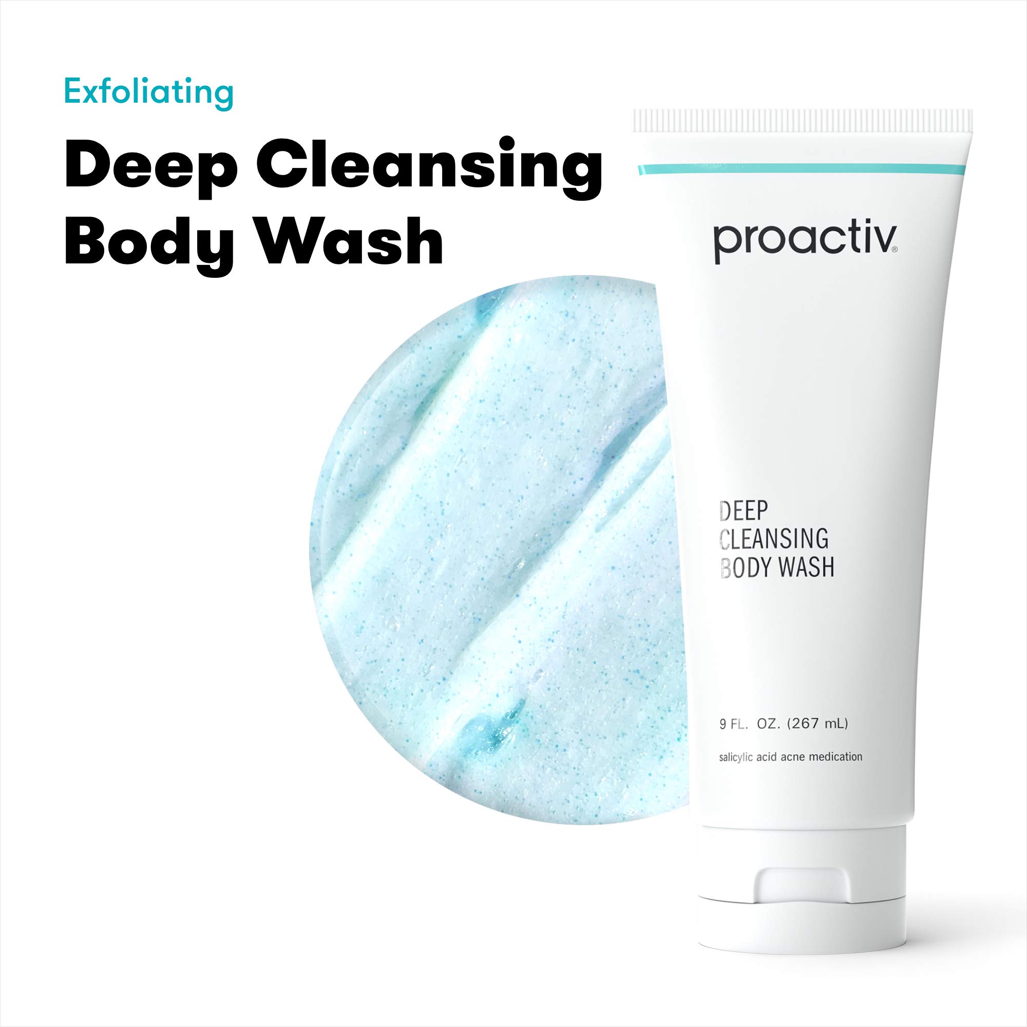 Proactiv Deep Cleansing Acne Body Wash - Medicated Salicylic Acid Cleanser And Exfoliating Body Wash - 9 oz.
