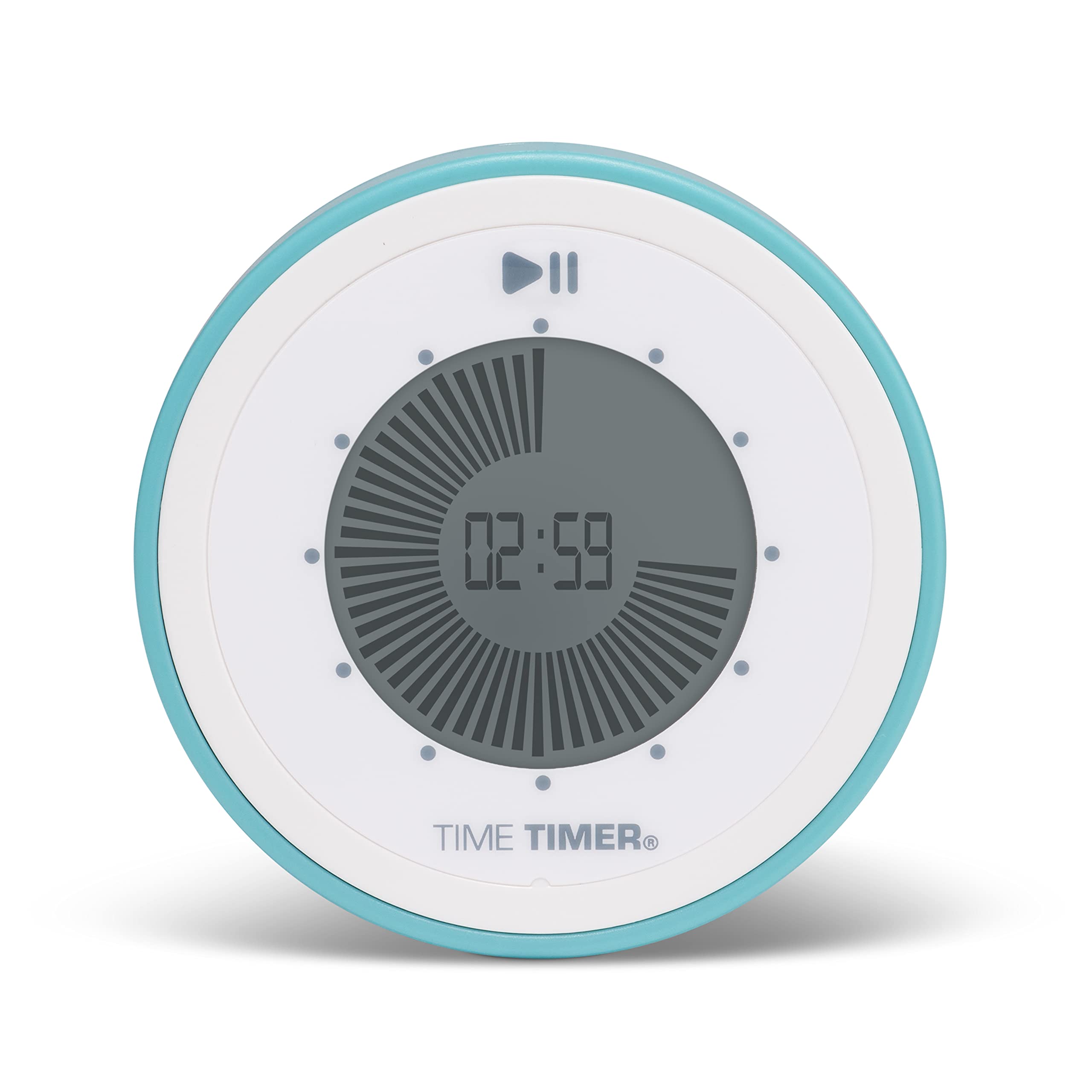 Time Timer Twist 90-Minute Digital Countdown Clock ā for Kids Classroom Learning, Homeschool Study Tool, Teachers Desk Clock, Exercise and Kitchen Timer (Lake Day Blue)