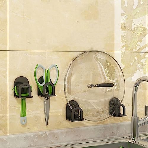 Sponge Holder for Kitchen Sink, Strong Adhesive Aluminium Kitchen Sink Sponge Holder Waterproof Rustproof Sink Sponge Drain Drying Rack(Black&Gold)