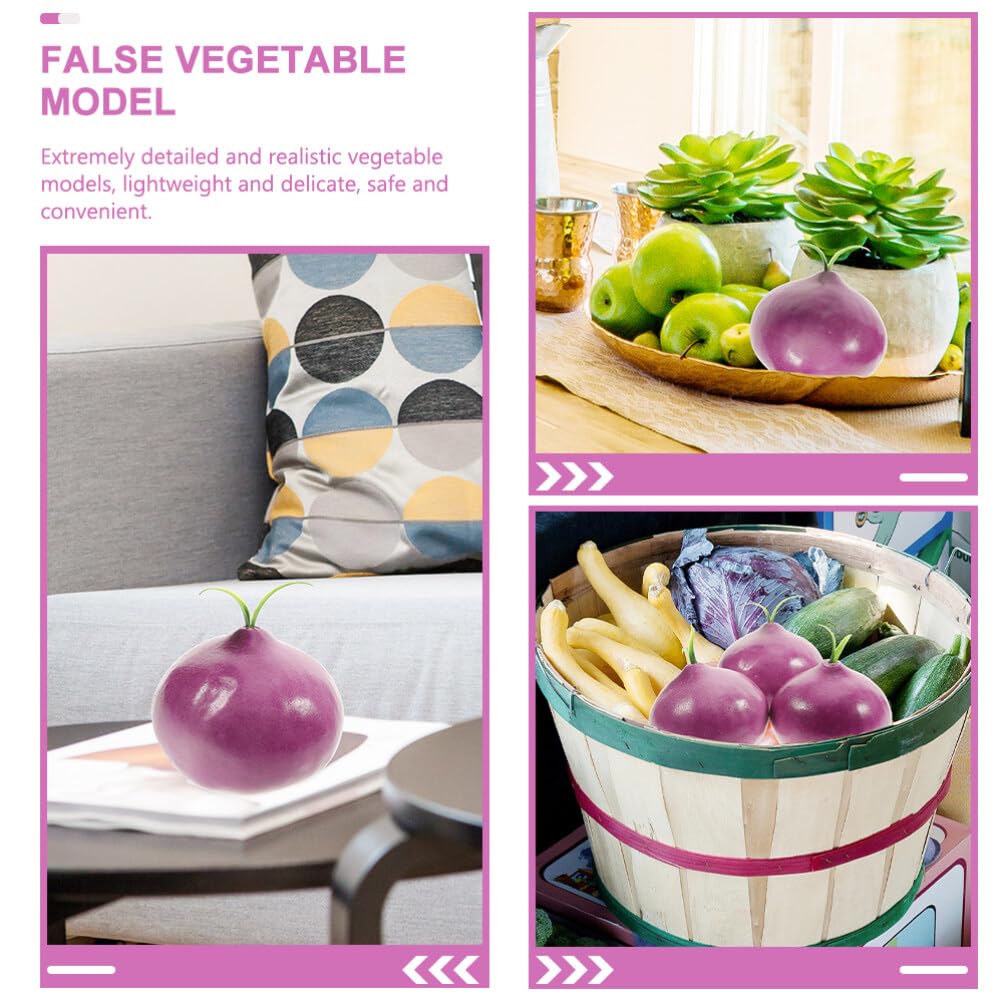 SAFIGLE 10pcs Home Decor Onion Fake Vegetable Model Desktop Decor Vegetable Photo Props Simulation Vegetables Decor False Food Model Artificial Vegetable Decor Foam Fake Fruit Pretend