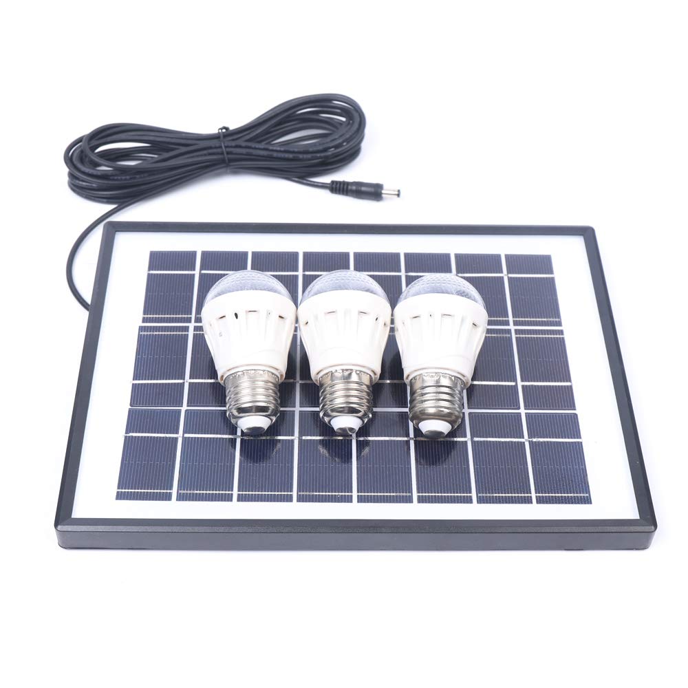 Solar Generator Portable Lighting System Kit,Solar Power Panel USB Charging LED Light + Fan DC System Kit for Home Lighting,Outdoor Camping,Garden