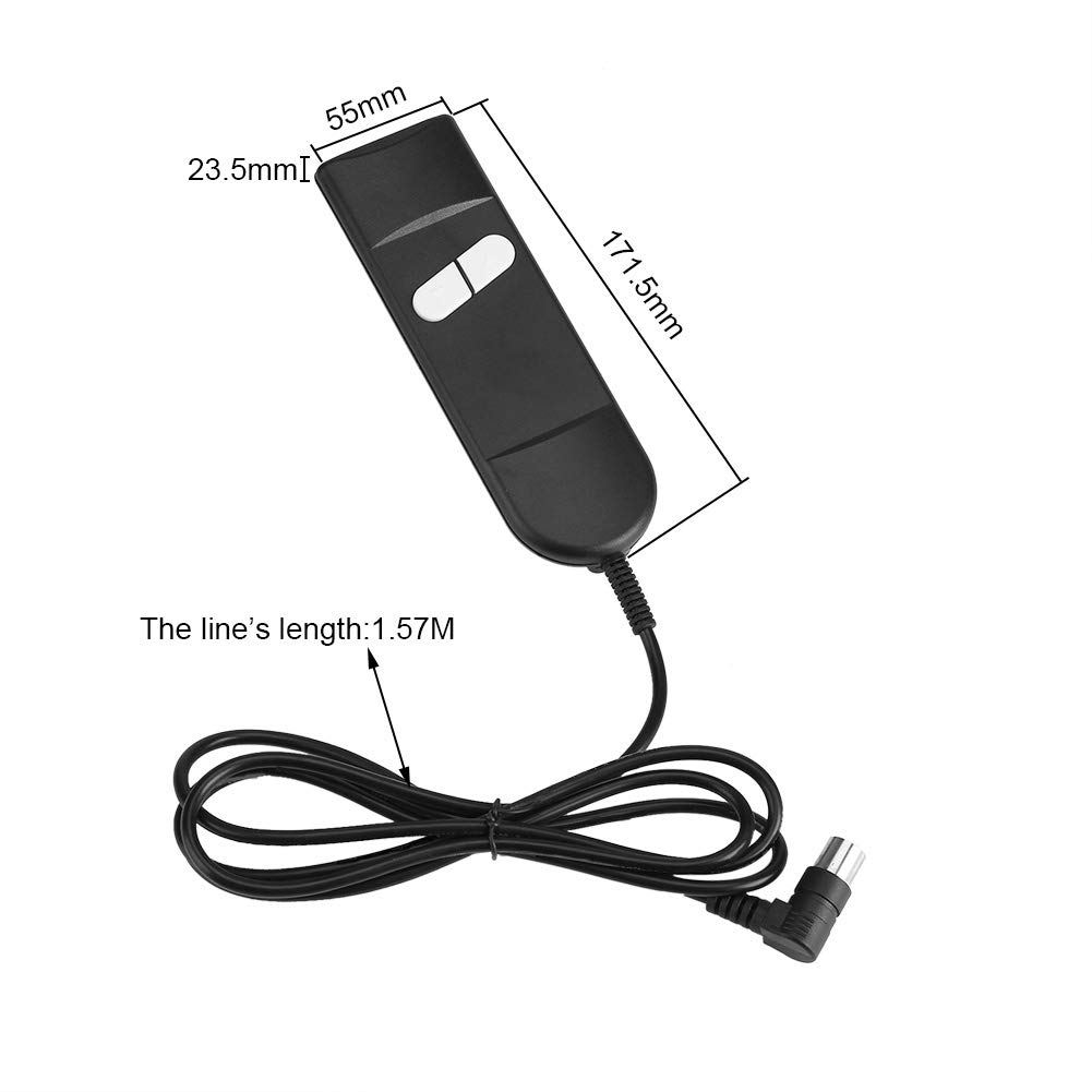 Srliya Recliner Hand Controller, Multiple Uses 2 Button 5 Pins Connector Hand Control for Lift Chairs Electric Recliner