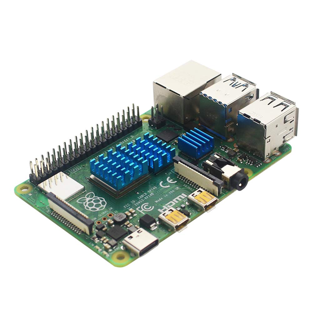 Raspberry Pi 4b Heatsink, Raspberry Pi Heatsink Aluminum Heatsink with Thermal Conductive Adhesive Tape for Raspberry Pi 4 Model B