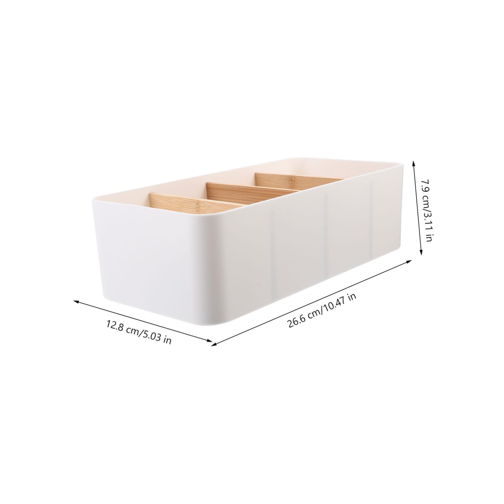 STOBAZA Plastic Storage Bin Small Storage Bin Small Plastic Storage Box Household Lipstick Organizer Key Storage Holder Multi-purpose Box Storage Basket Container Dressing Table Toiletries