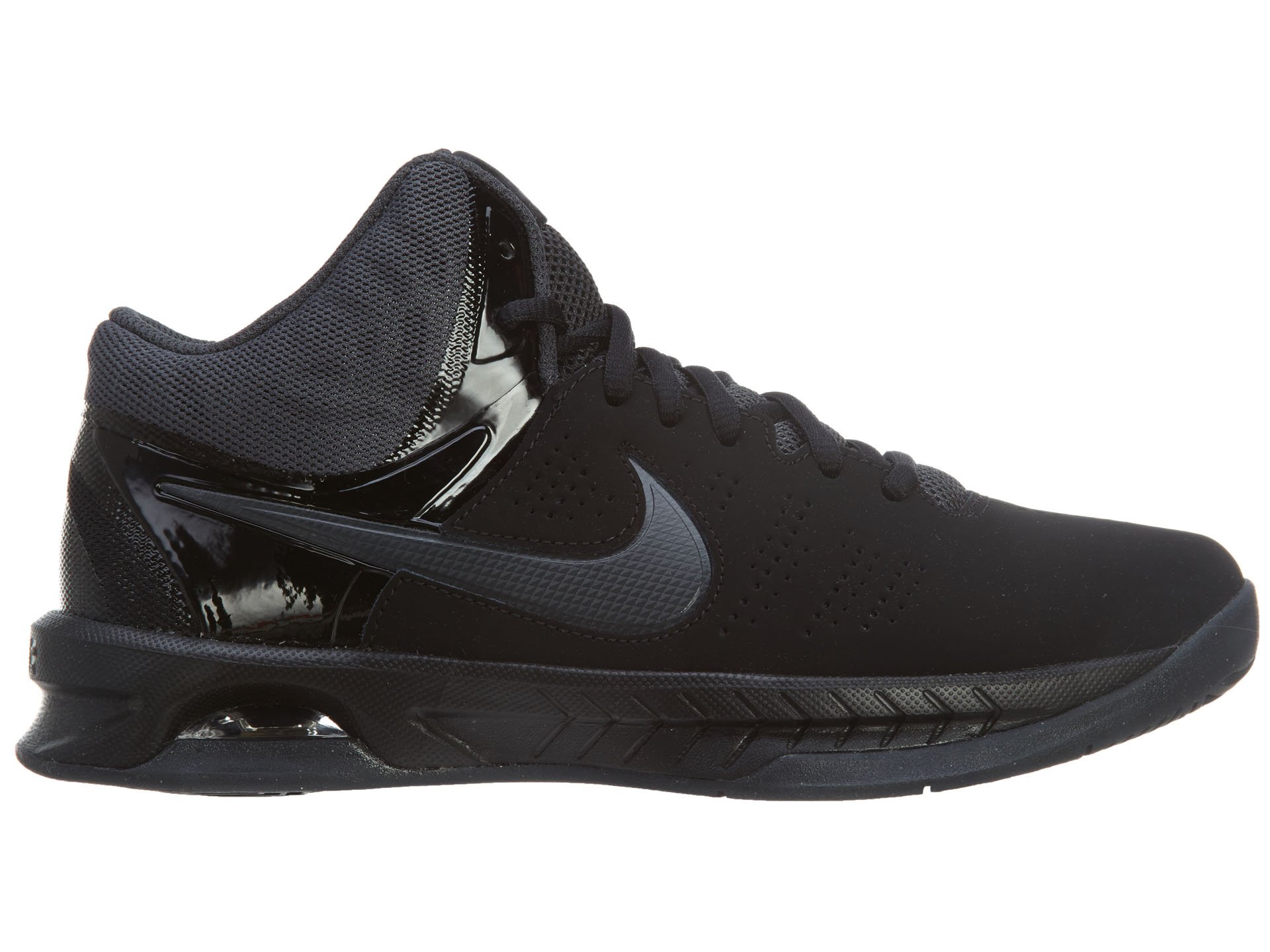 Nike Mens Air Visi Pro Vi NBK Black/Anthracite Ankle-High Nubuck Basketball Shoe - 10M