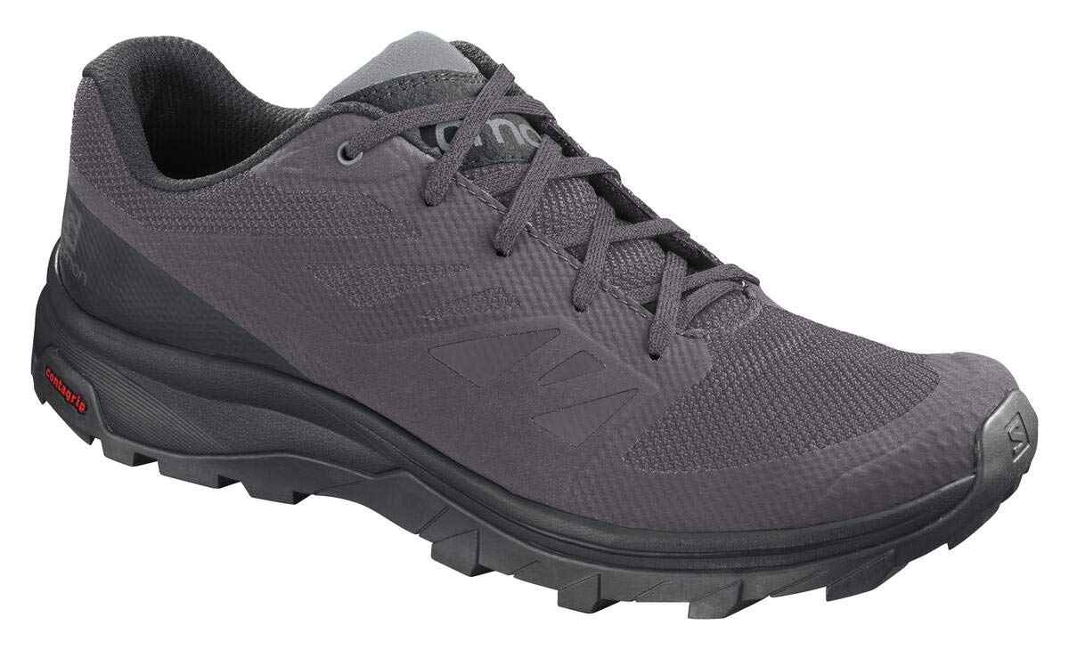 Salomon Outline Hiking Shoes for Men, Magnet/Black/Monument, 13