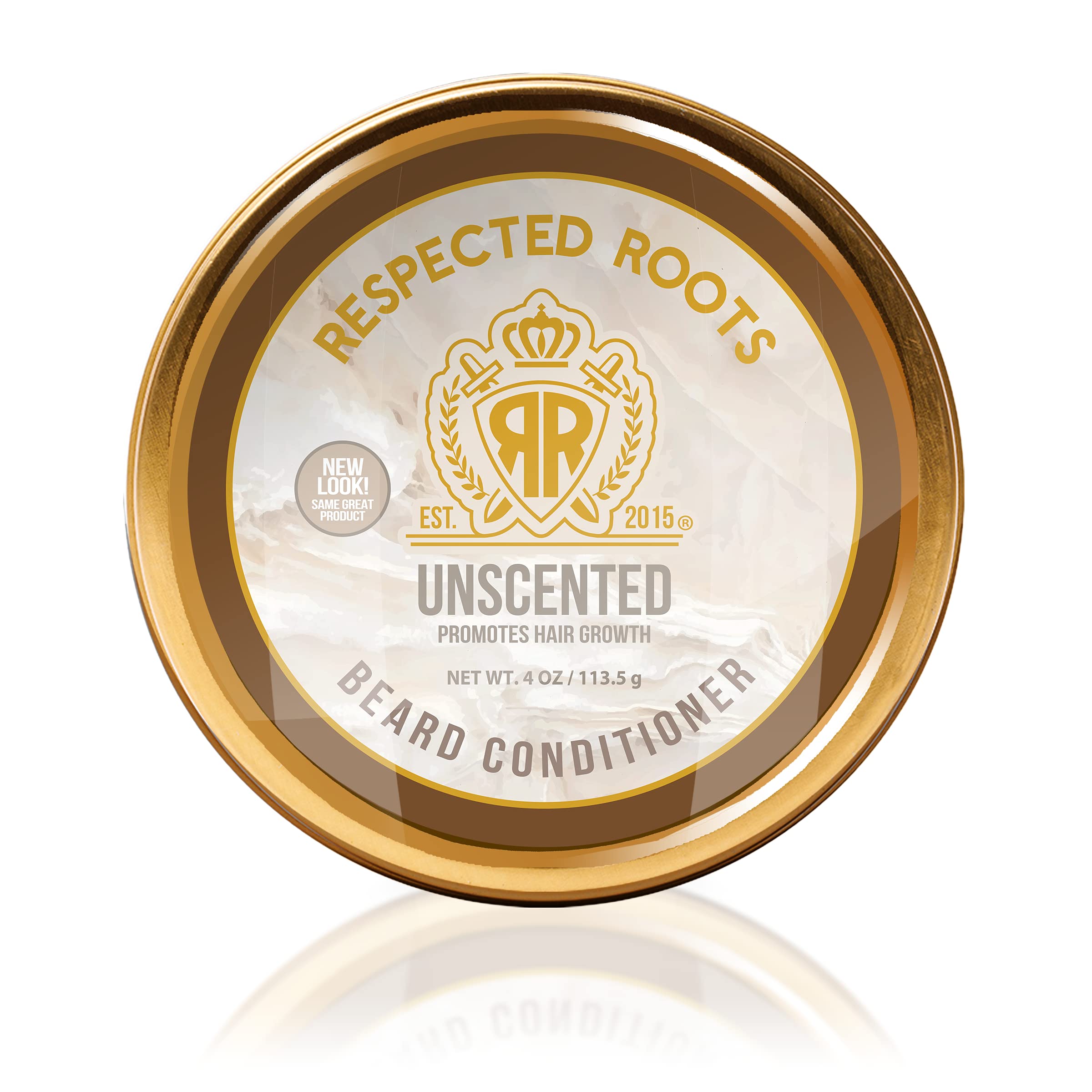 Respected Roots Natural Unscented Beard Conditioner Balm for Men with Shea Butter, Cocoa butter, Mustache Moisturizer, Facial Hair Conditioner, Beard Growth Balm
