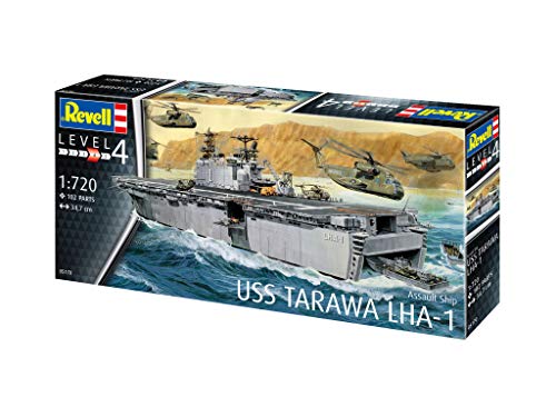 Revell RV05170 Assault Ship USS Tarawa LHA-1 Plastic Model kit, 1:720