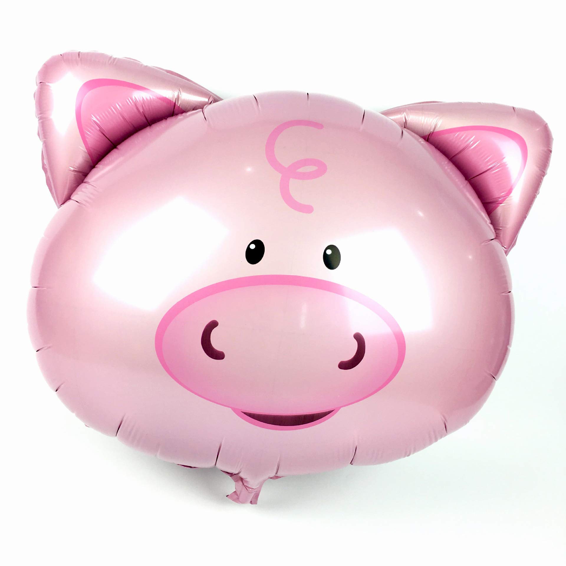 Soochat Pig Balloon Pink Pig Head Balloons Aluminium Film Balloon for Birthday Wedding Party Decorations 10 Pcs