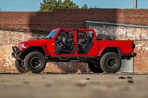 Rough Country Front & Rear Steel Tube Doors for 18-22 Jeep JL/JLU/JT - 10619