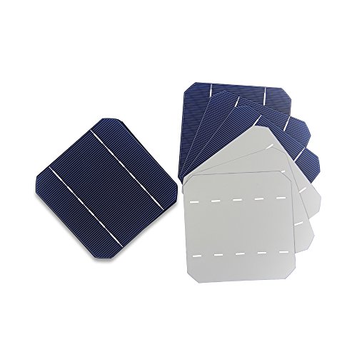 VIKOCELL 40Pcs 2.8W A Grade 125MM Monocrystalline Solar Cells 5x5 for DIY Solar Panel 100W
