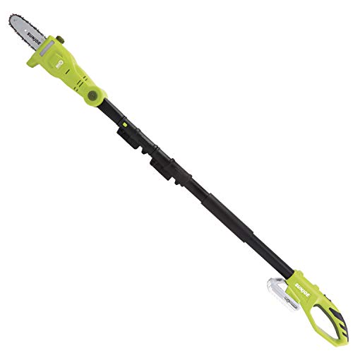 Sun Joe 24V-PS8CMAX-LTE 24-Volt IONMAX Cordless Telescoping Pole Chain Saw Kit, 8-inch, W/ Bonus Spare Chain, 2.0-Ah Battery + Charger