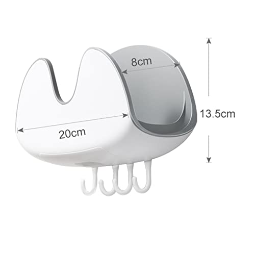 SEYFI Kitchen Shelves,U-Shaped Slot Pot Lid Rack, Bakeware Pot Lid Holder Organizer, Plastic Lid Stand, for Spatulas, Spoons, Cutting Boards, Wall Mounted
