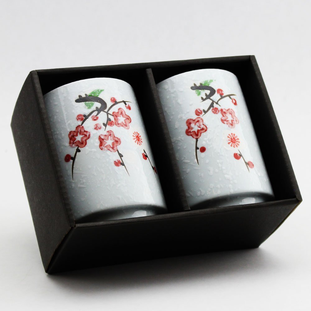 カップ Japanese 4-1/8"H Porcelain Ceramic Green Black Tea Sushi Coffee Cup Sakura Design Home Decor Gift F15689 ~ We Pay Your Sales Tax