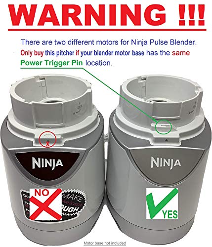 Ninja 40oz Pitcher Bowl for BL200 BL201 BL205 BL206 BL207 Kitchen System Pulse Blender, Teal