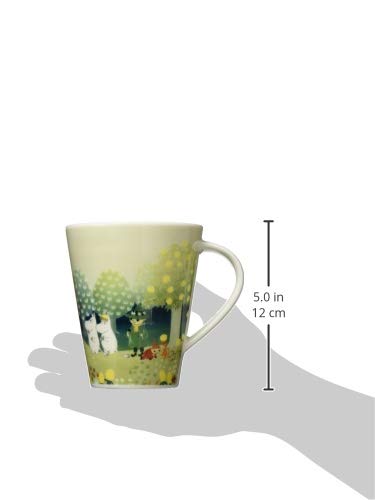 山加商店 Yamaka Shoten MM3201-35 Moomin Luonto Mug, Large, 16.9 fl oz (500 ml), Hill, Green, Moomin Goods, Scandinavian, Gift, Large, Tableware, Made in Japan