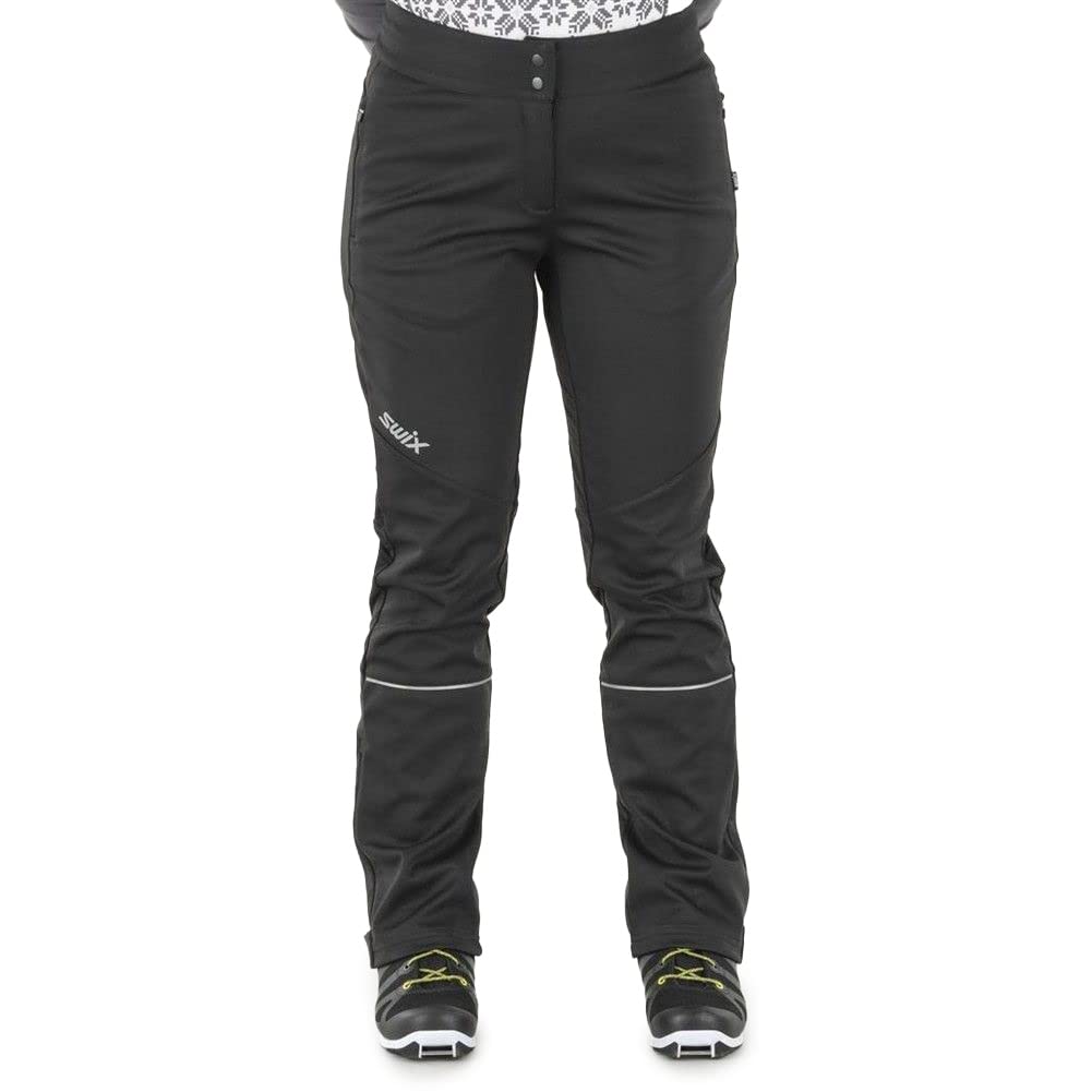Swix Women's Standard Cross-Country Skiing Active Alpine Voldo Light Softshell Pants, Black, XS