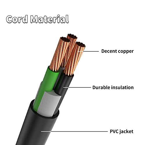 RVMATE 250V 40 Feet Welder Extension Cord, 8 AWG NEMA 6-50 STW Heavy Duty Welding Cord with LED Indicator