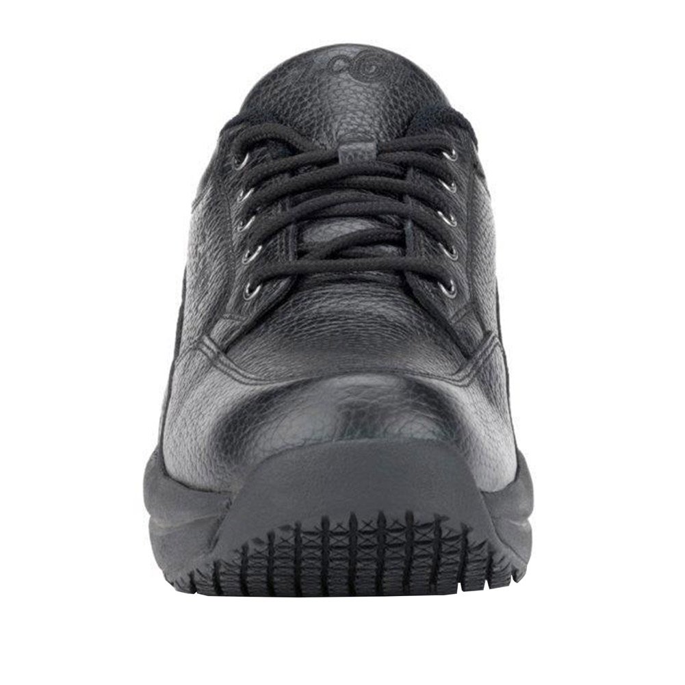 Z-CoiL Women's Legend Slip Resistant Enclosed Coil Black Leather Tennis Shoe 8 C/D US