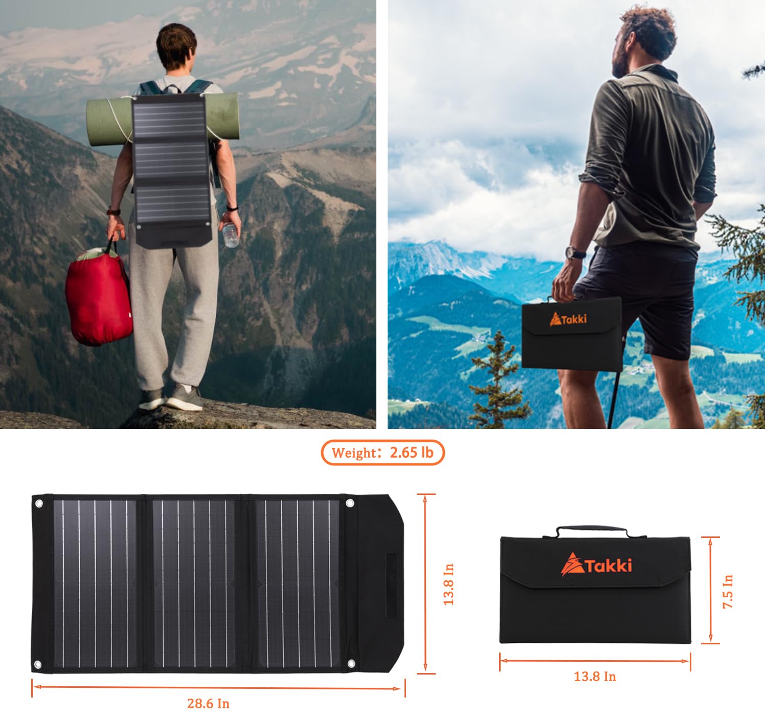 Takki 111Wh Portable Power Station with 30W Solar Panel Included for Camping Outdoor Laptop Emergency