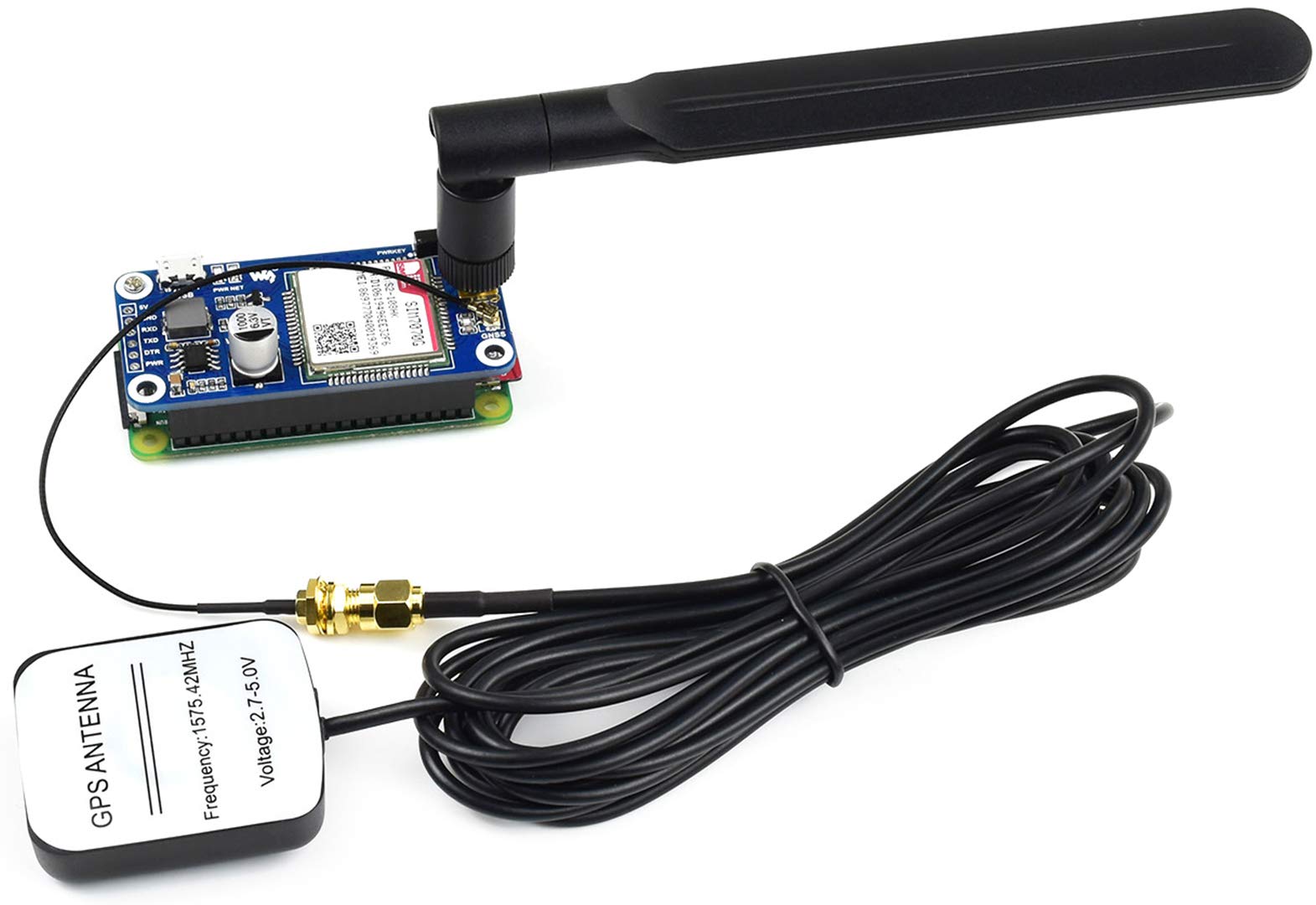 SIM7070G NB-IoT/Cat-M/GPRS/GNSS HAT for Raspberry Pi Series Boards, with GNSS Positioning,Support Global Band