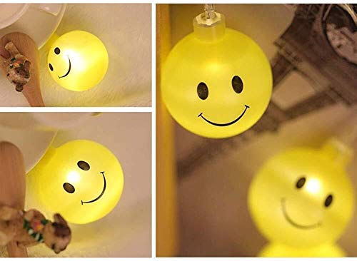 Sucastle WDWL Outdoor Light String, Smiley Face Light Decorative Light String, for Garden, Terrace, Garden, Home Decorative Lights (Size : 2M 10LED)