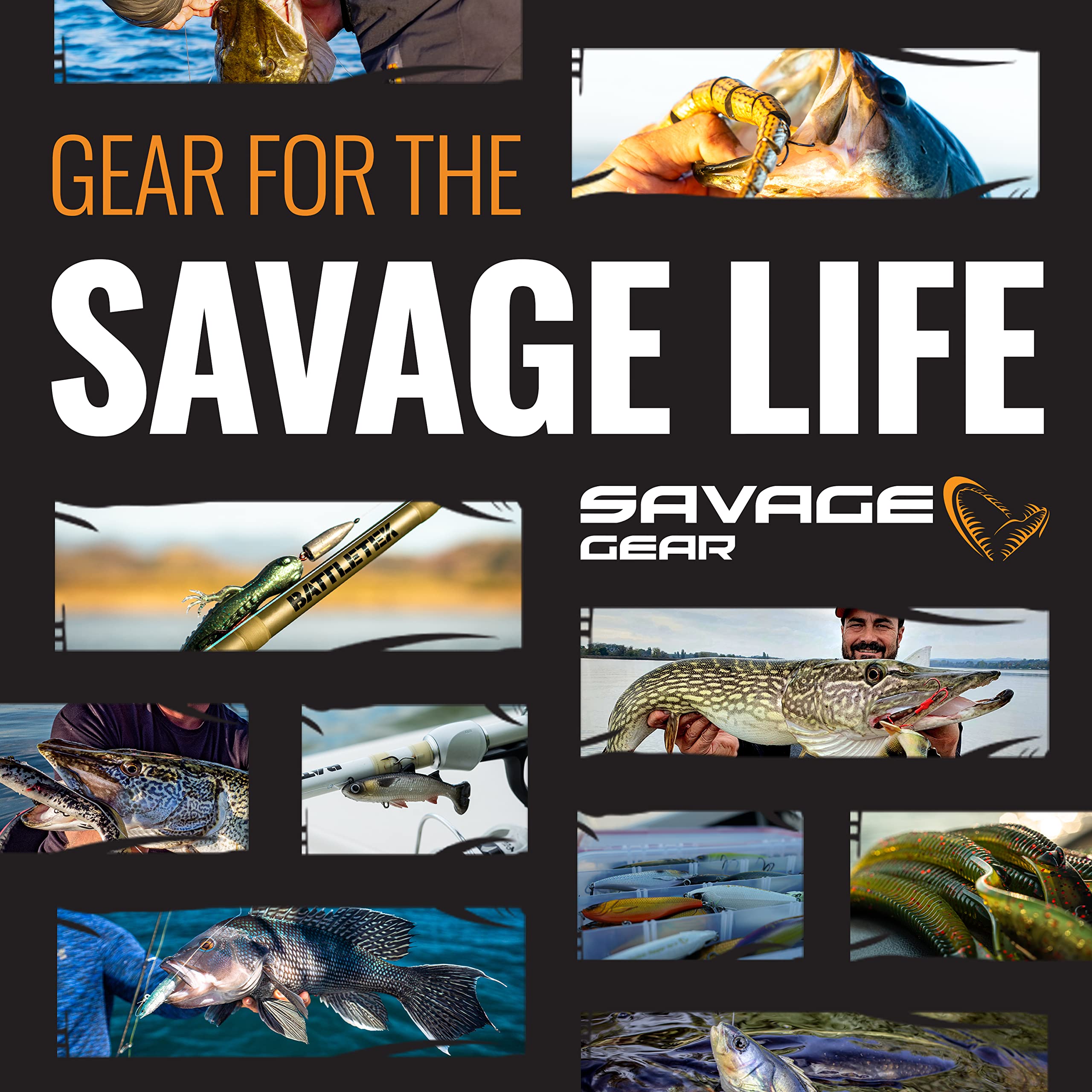 Savage Gear Pulse Tail Bluegill RTF Fishing Bait, 1 oz, Vivid Gill, Realistic Contours, Colors and Movement, Durable Construction, Heavy-Duty Fishing Hook, Built-in Rattle