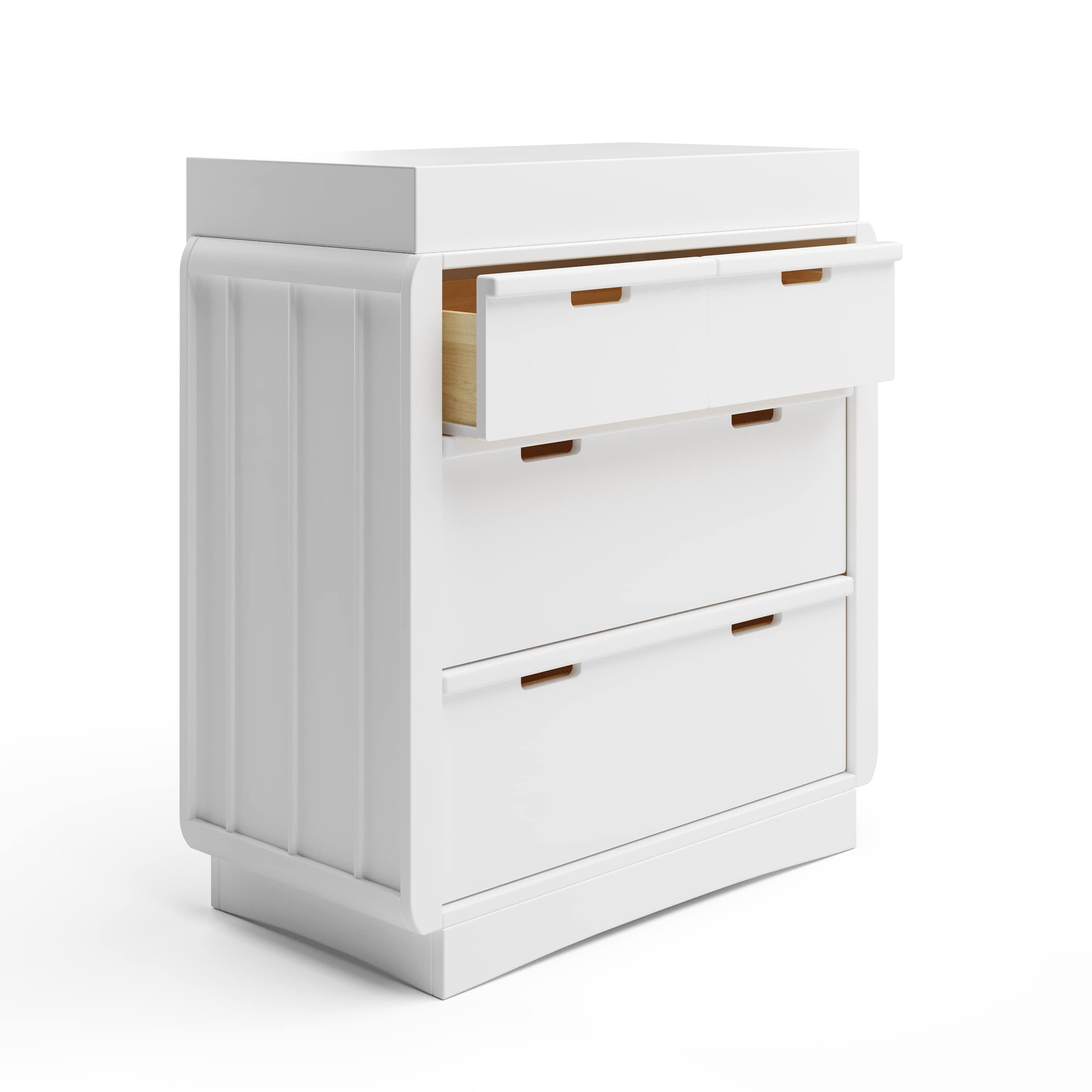 Storkcraft Skye Changing Dresser, 3 Drawer, White