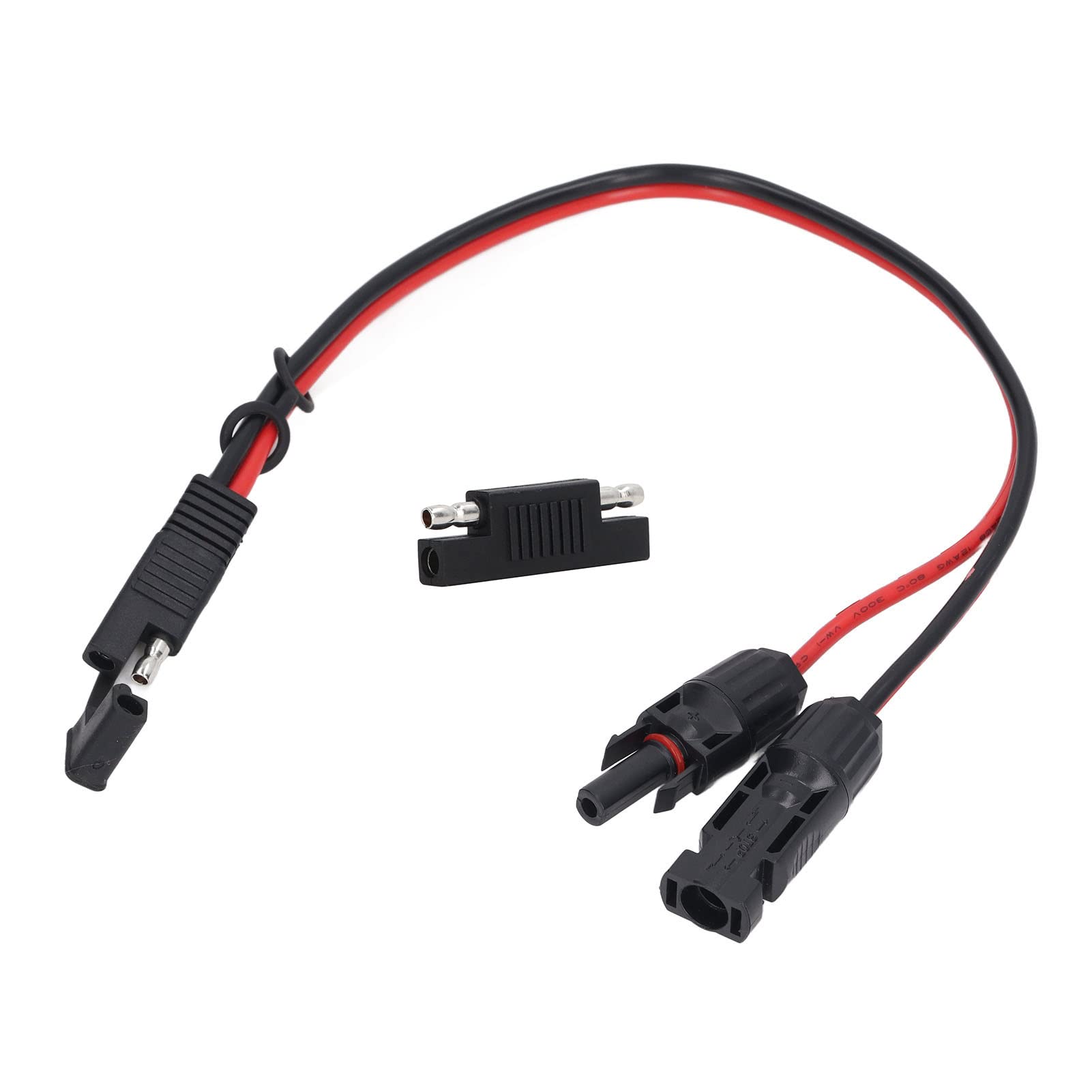 Sae Connector Cable Adapter Copper Pvc Adapter Cable Solar Panel Connector Cable with 12Awg Connection Cable Extension Cable Cord Wire Rope Cord Connector Solar & Wind Power Parts & Accessories