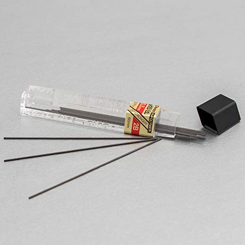 Pentel Refill Super Hi-Polymer Lead, 0.5mm, Fine, 2B, 144 Pieces of Lead (C505BP2B-K6)
