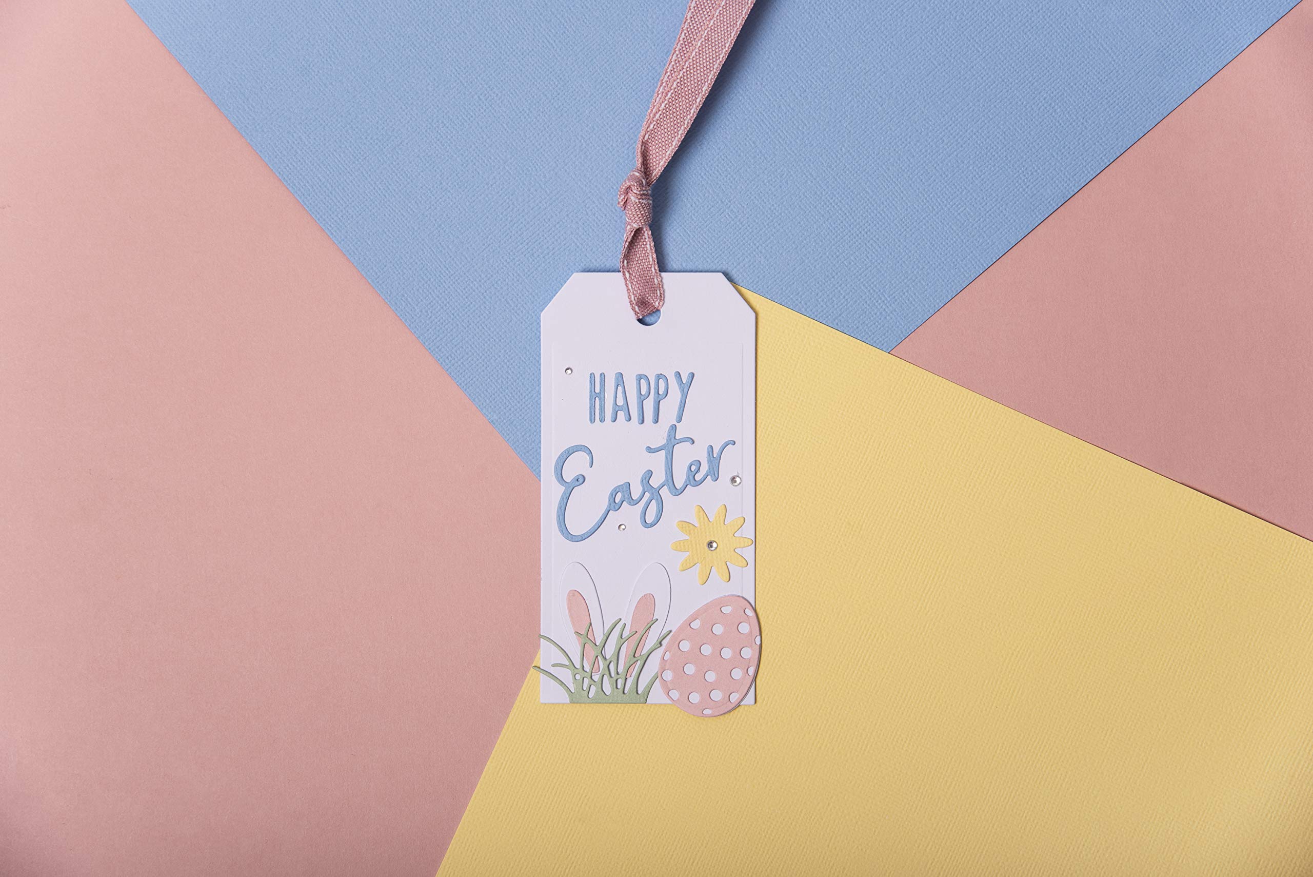 Sizzix Thinlits Die Set 17 Pack Easter Sentiments by Emily Tootle, Multicolor