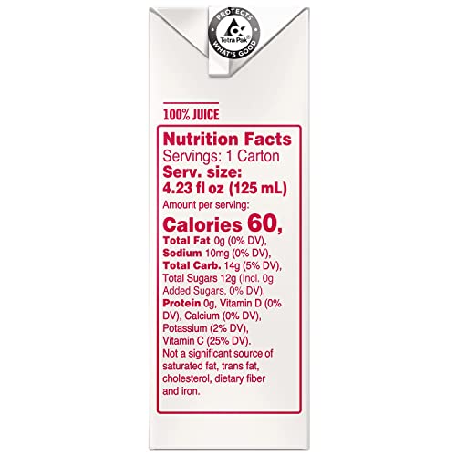 Tropicana 100% Juice Box, Apple Juice, 4.23oz (Pack of 44) - Real Fruit Juices, Vitamin C Rich, No Added Sugars, No Artificial Flavors