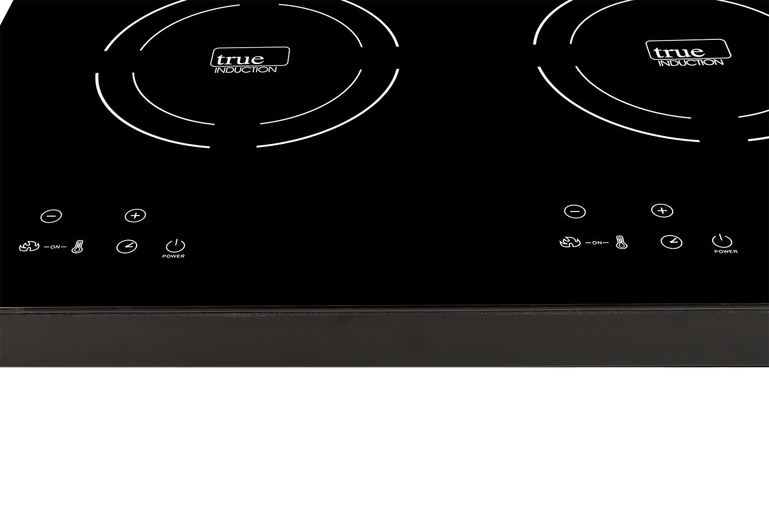 True Induction TI-2B Built-in Double Burner Induction Glass Cook-Top 120V Black