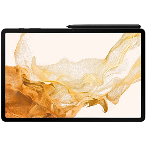 SAMSUNG Galaxy Tab S8+ Plus w/Low Latency S-Pen (128GB, 8GB) 12.4’’ 120Hz AMOLED, Snapdragon 8 (4nm), All Day Battery, Android 12 Wi-Fi Tablet SM-X800 US Model (w/Fast 25W Charging Cube, Graphite)