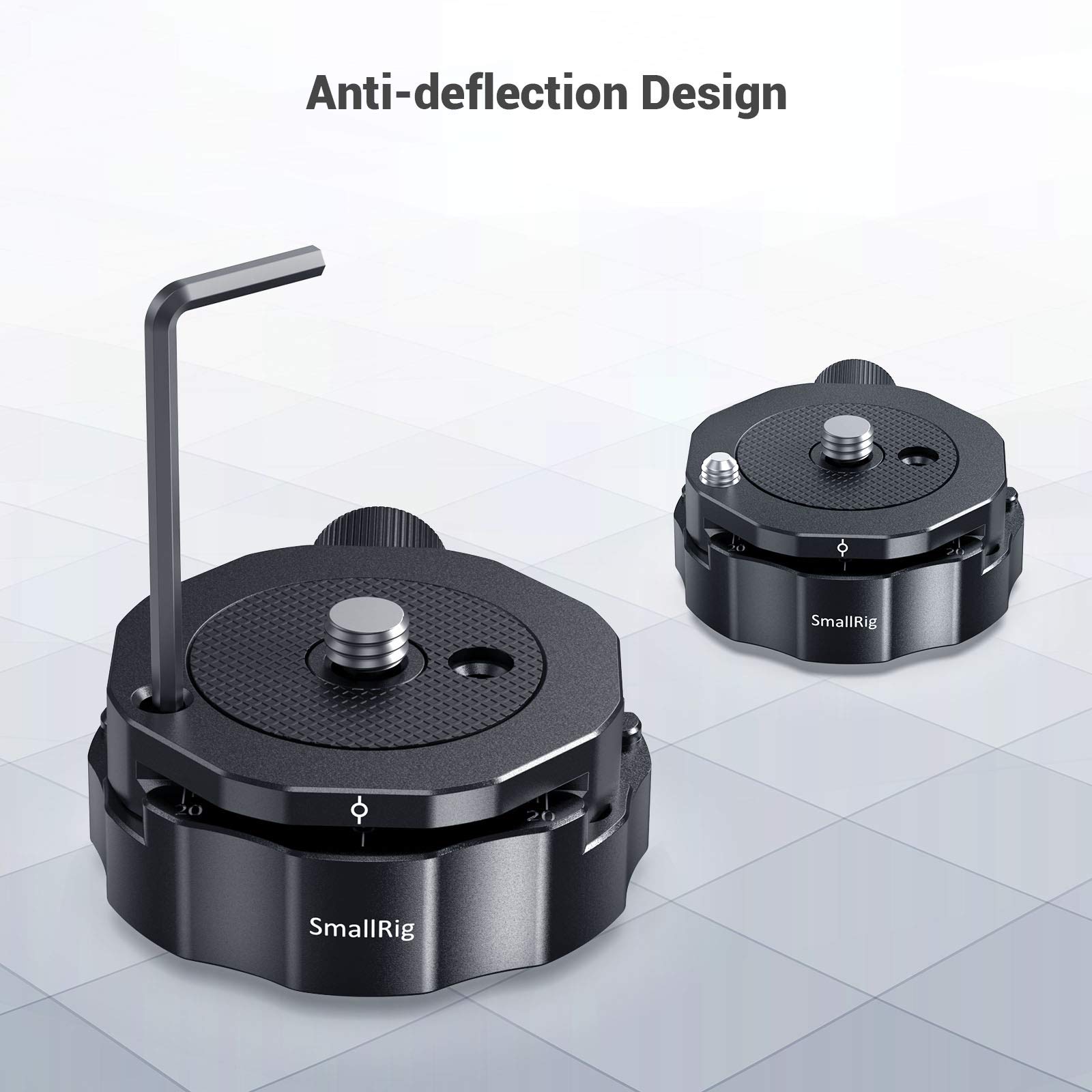 SmallRig Screw Knob Clamp with 60mm Diameter Quick Release Plate Compatible with Arca-Swiss - KDBC2406
