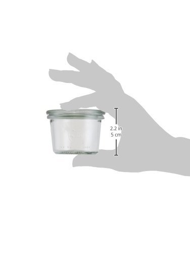 ラセラヌー(Rasalhanut) WE-080 Weck Mold Shape Glass Canister, 2.7 fl oz (80 ml)