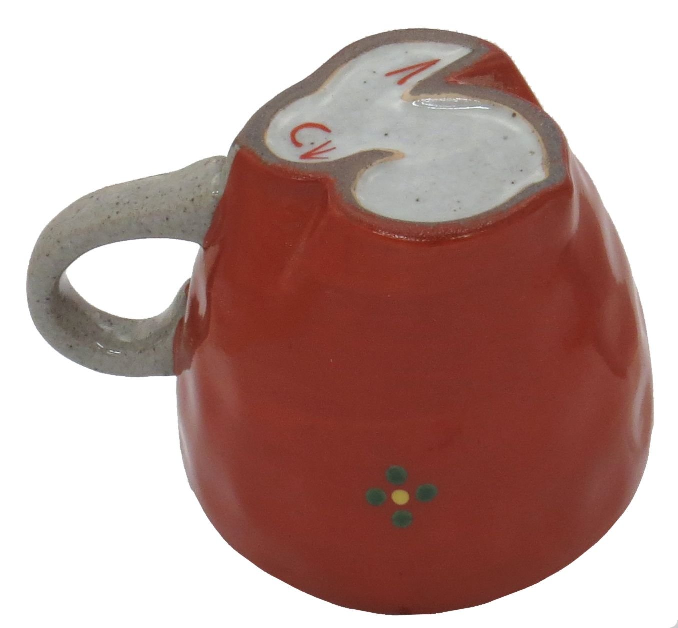 奥川陶器 Okugawa Toki Red Rabbit Mug 392917