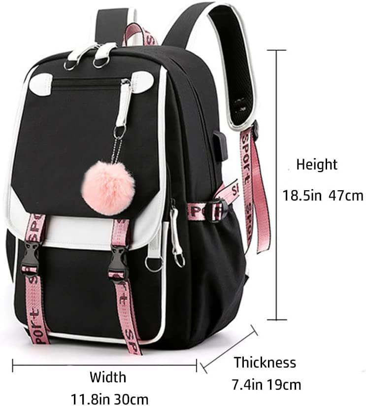 RUILIHIAO Fashionable Cool Cartoon Laptop Backpack Lightweight Bags School Bag Multiple Pockets Outdoor Travel Bookbag