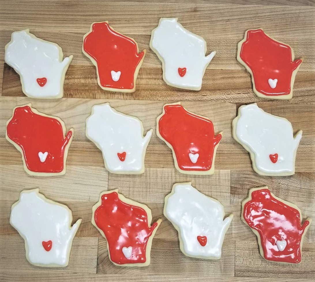 Wisconsin State Cookie Cutter 4" Made in USA by Ann Clark