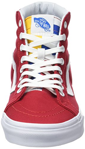 Vans Unisex SK8-Hi Reissue (1966) Mens Skateboarding-Shoes VN-A2XSBMXE, Red/Blue, US Men 4
